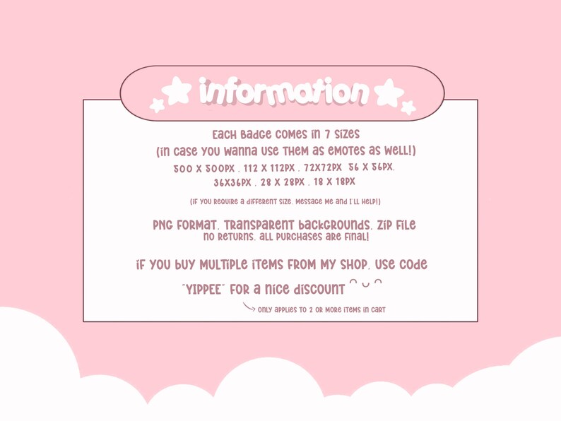 6 Pink Cat Sub Badges, Cat Emotes, Neko Twitch Sub Badges, Kawaii ...