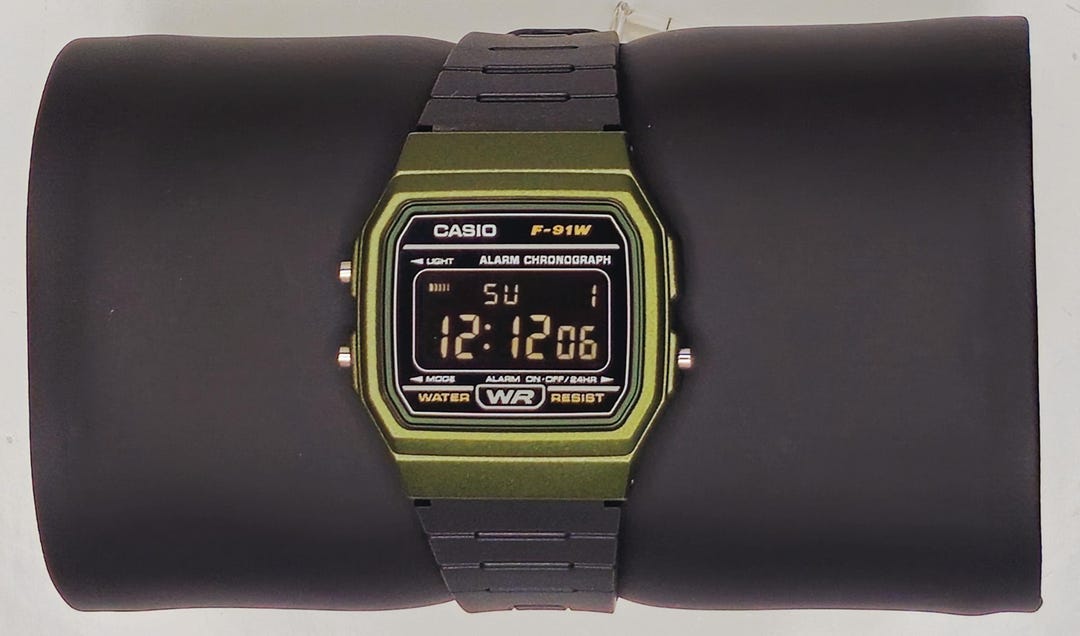 Custom Casio F91W Mod - Negative Polarized Screen Mod, Essentials, Gift ...