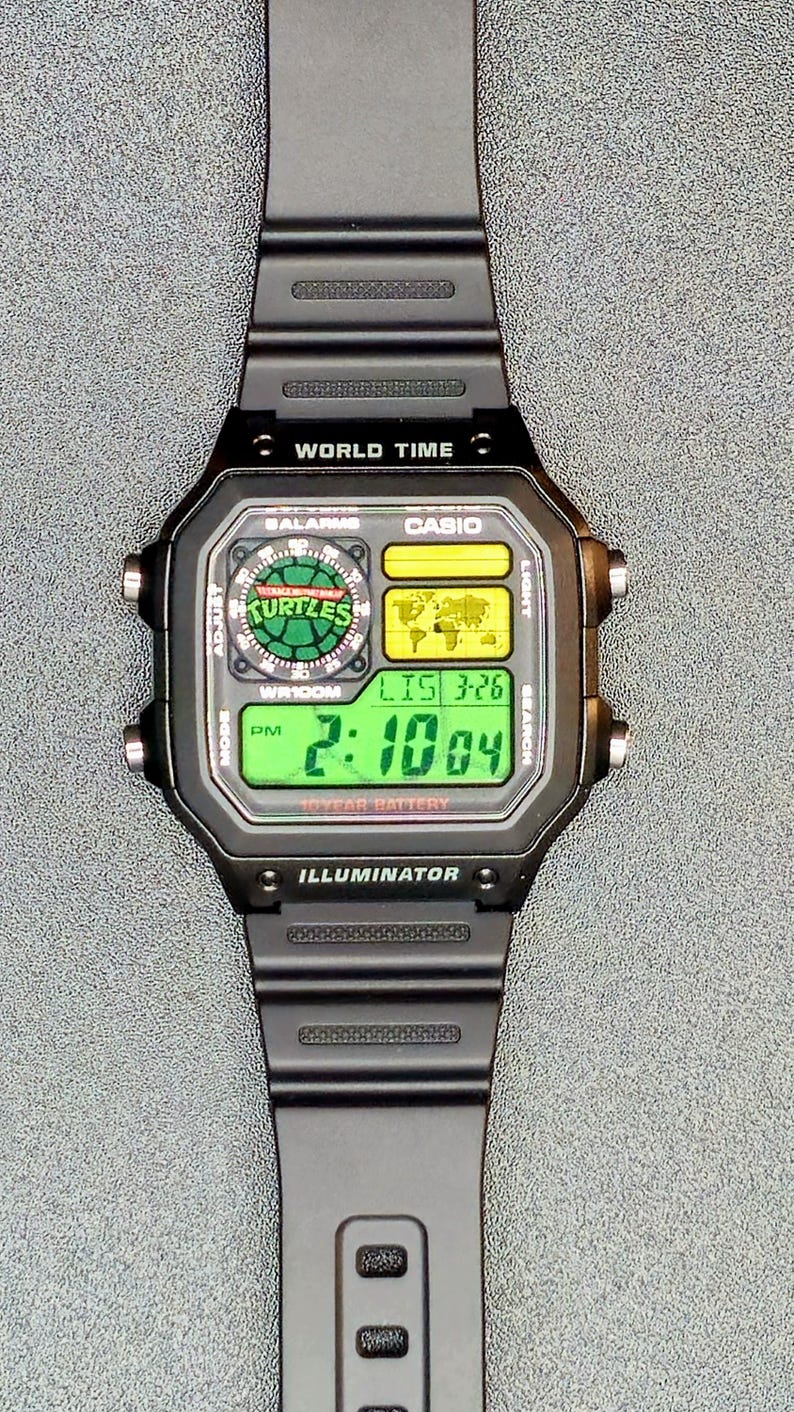 TMNT Casio Royale Mod: Custom Teenage Mutant Ninja Turtles Watch - Etsy
