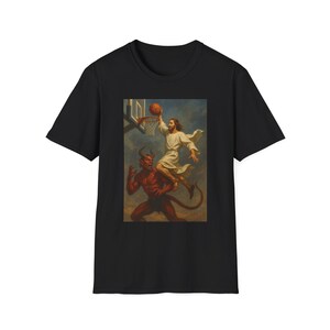 Jesus Dunking on Devil - Etsy