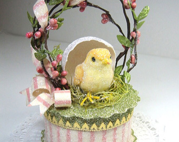 Nested Baby Chick Cake Topper, Easter Keepsake Box, Gift Box - Etsy