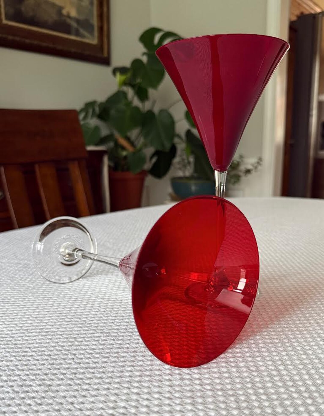 Red Martini Glass by Lenox- Set of 4 - Etsy