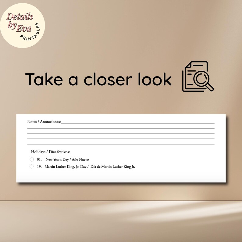 2026 Bilingual Floral Calendar: English & Spanish, Vertical Layout (PDF ...