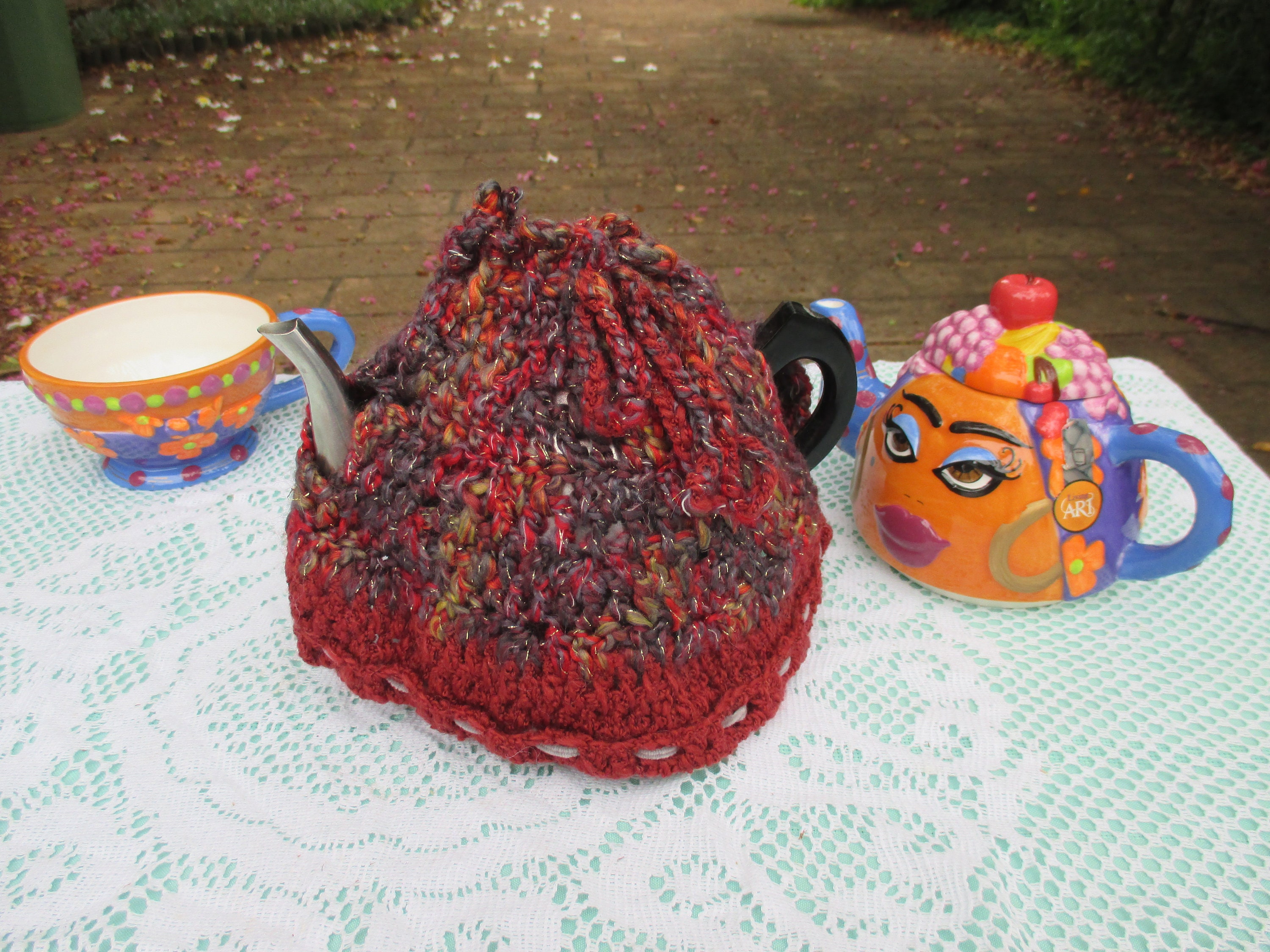 Vintage Tea Cozy- Red - Vintage Style for Your Teapot. - Etsy Singapore