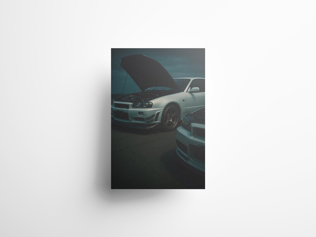 JDM Car Poster – Skyline Wall Art | Sports Car Print | Automotive ...