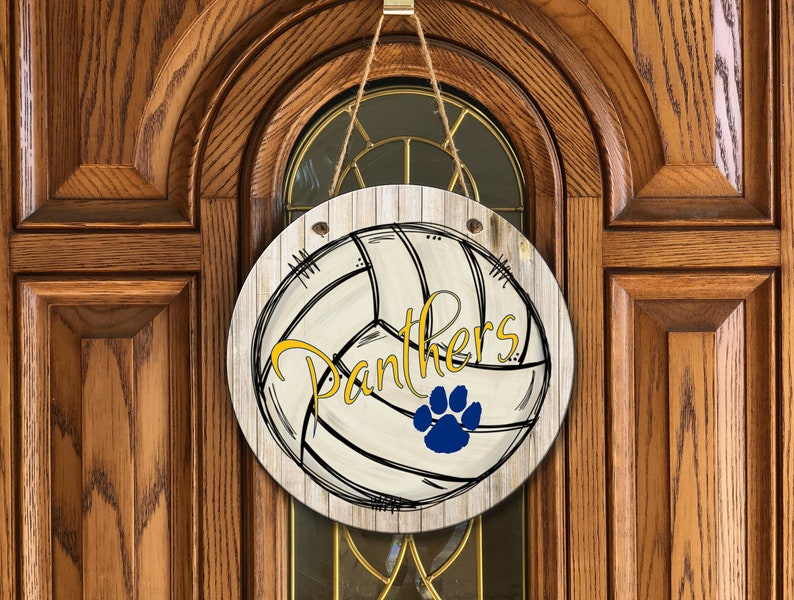 Volleyball Door Hanger - Etsy