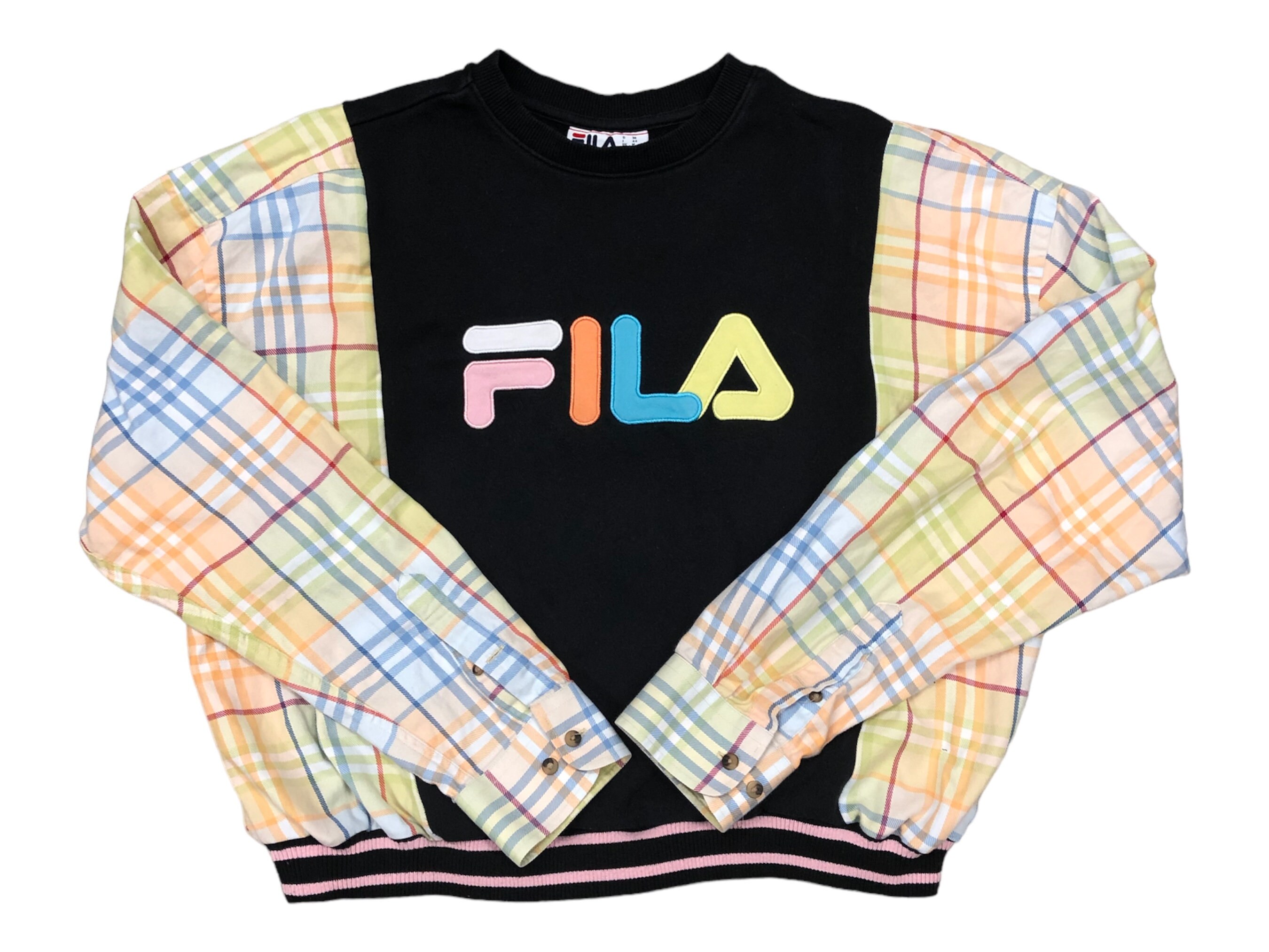 Upcycled Athletic Wear Shoe Sport Reworked Sweatshirt Hoodie Flannel ...