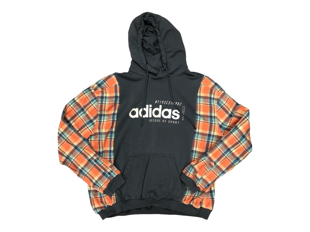 Upcycled Athletic Wear Shoe Sport Reworked Sweatshirt Hoodie Flannel ...