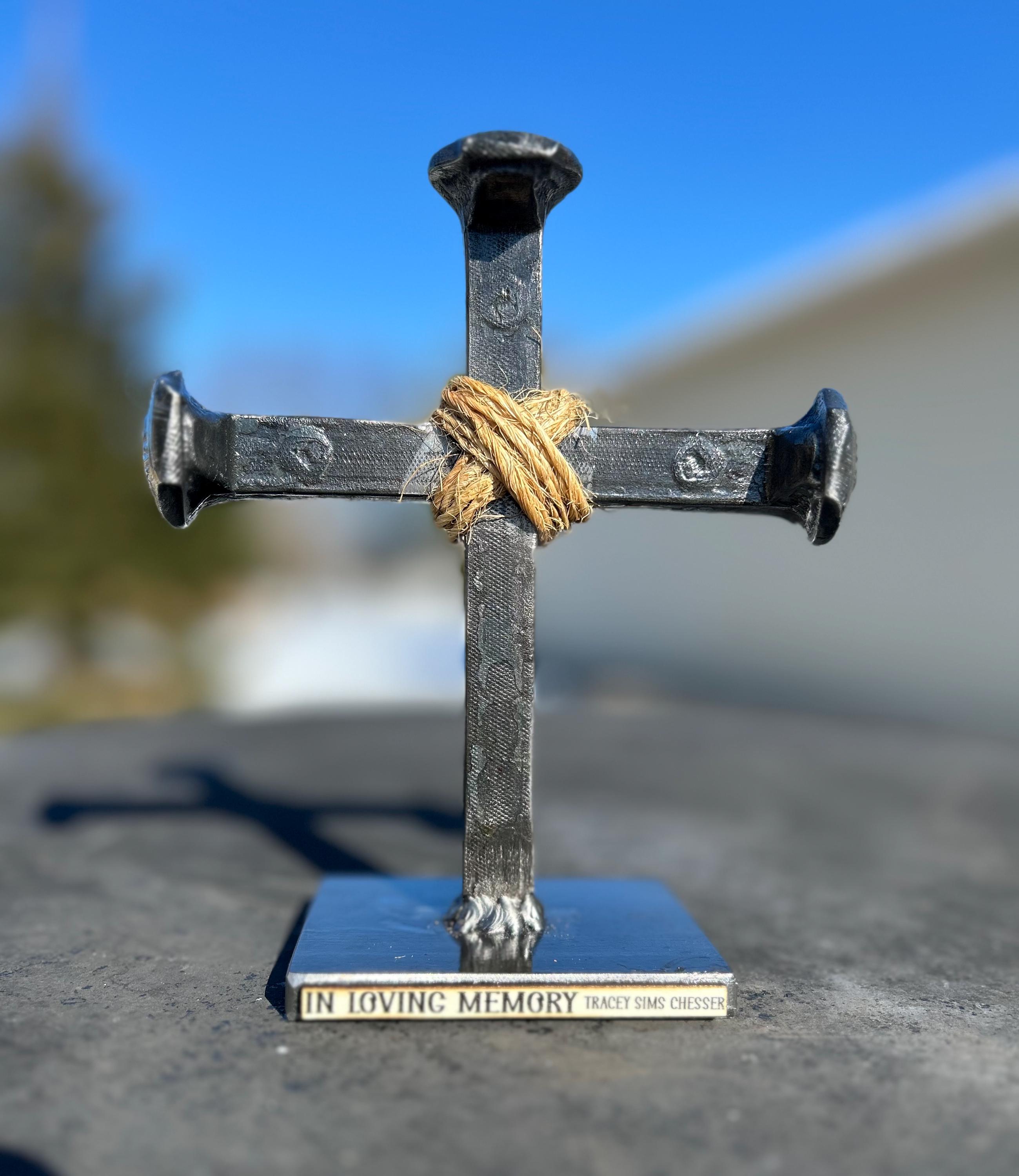 Railroad Spike Cross, Reclaimed Railroad Spike, Railroad Spike Decor ...