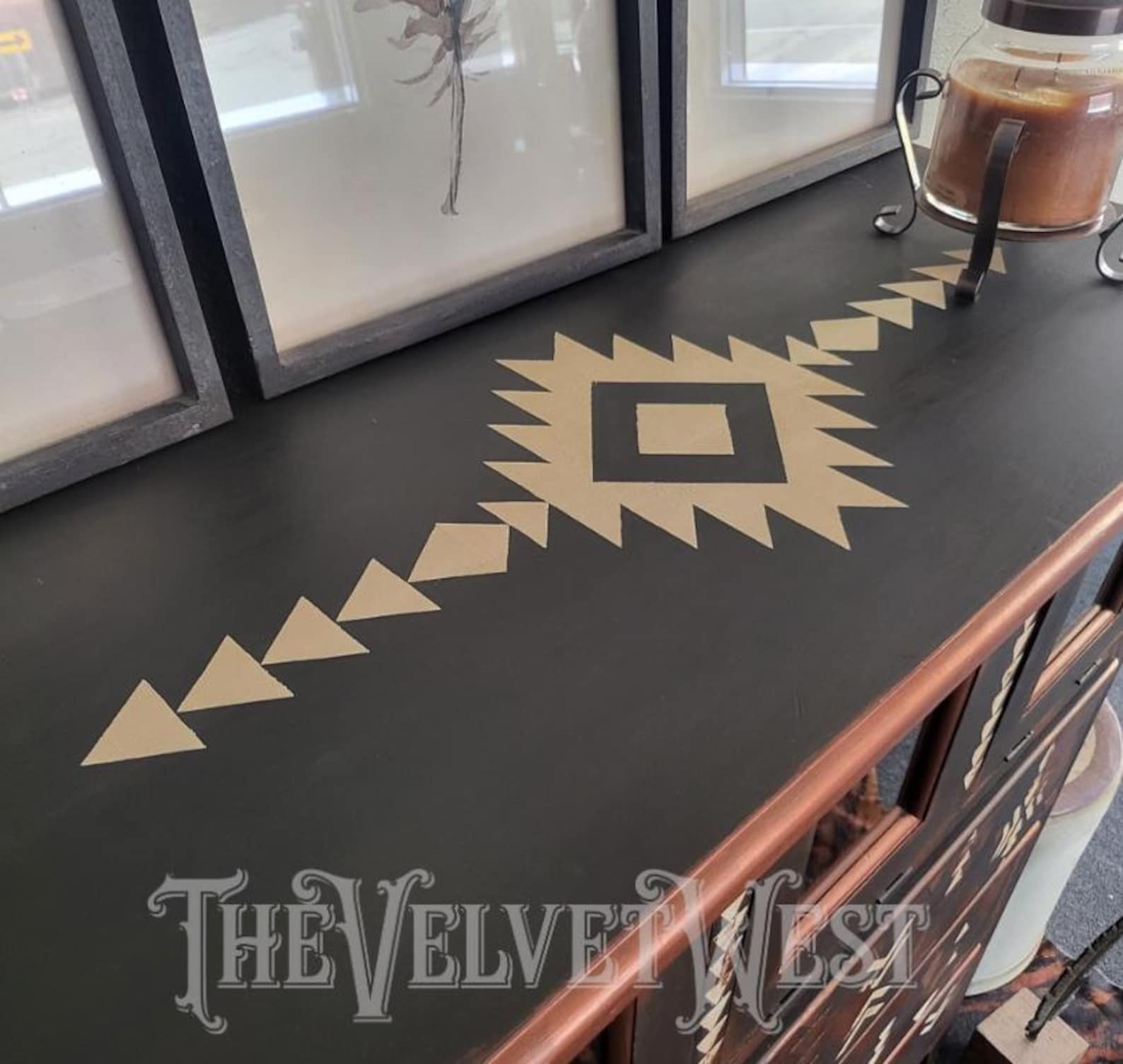 The Copper Ghost: Hand Painted Chest/cabinet - Western Luxe ...