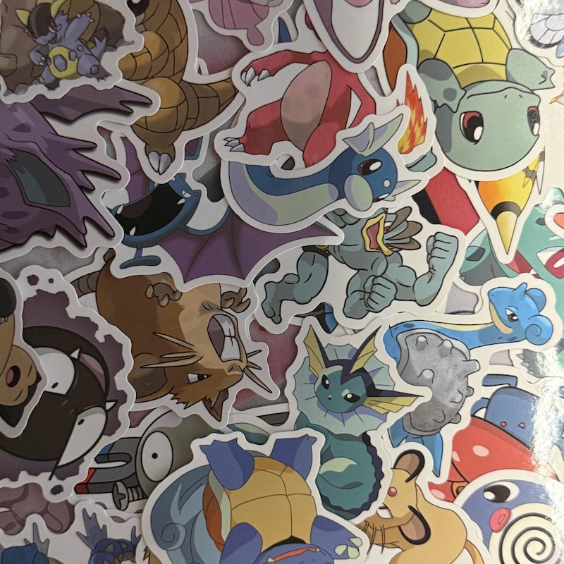 Custom Pokemons Stickers - Etsy