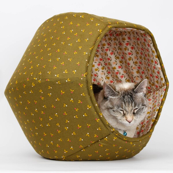 Floral Cat Bed - Etsy