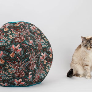 Cave Style Pet Bed With Two Openings Fantasy Bird Fabric - Etsy