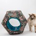 Cave Style Pet Bed With Two Openings Fantasy Bird Fabric - Etsy