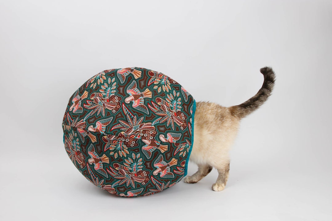 Cave Style Pet Bed With Two Openings Fantasy Bird Fabric - Etsy