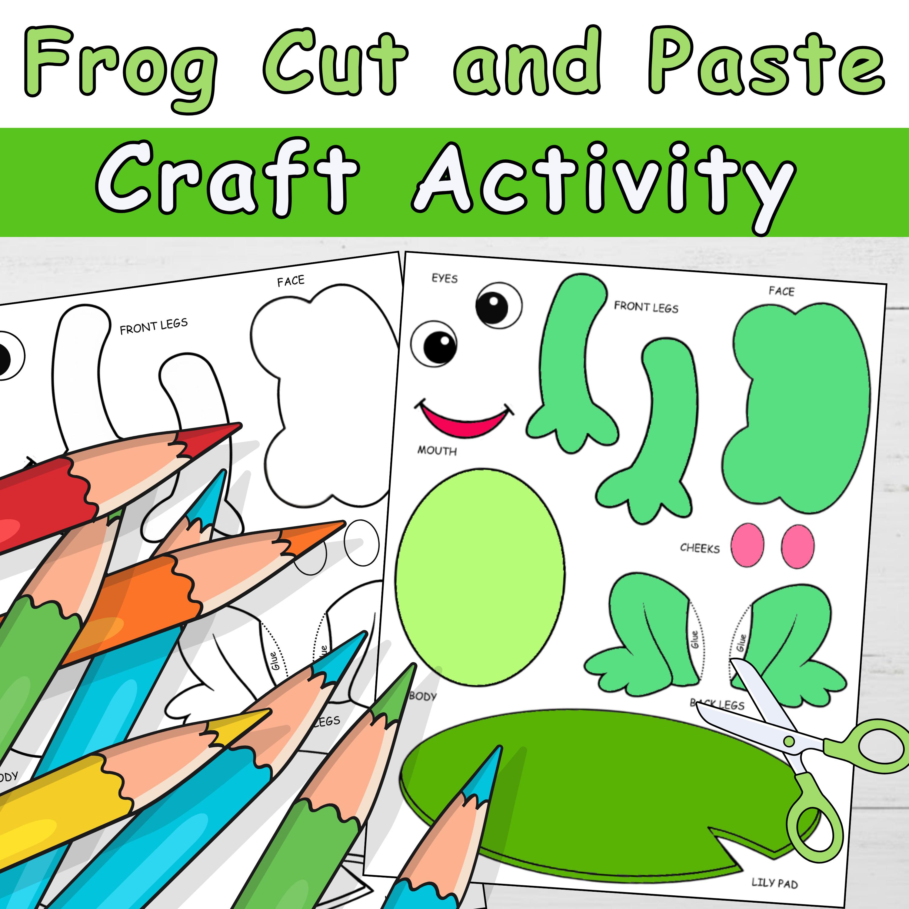 Frog Craft Printable | Kids Educational Activity & Animal Cut Outs ...