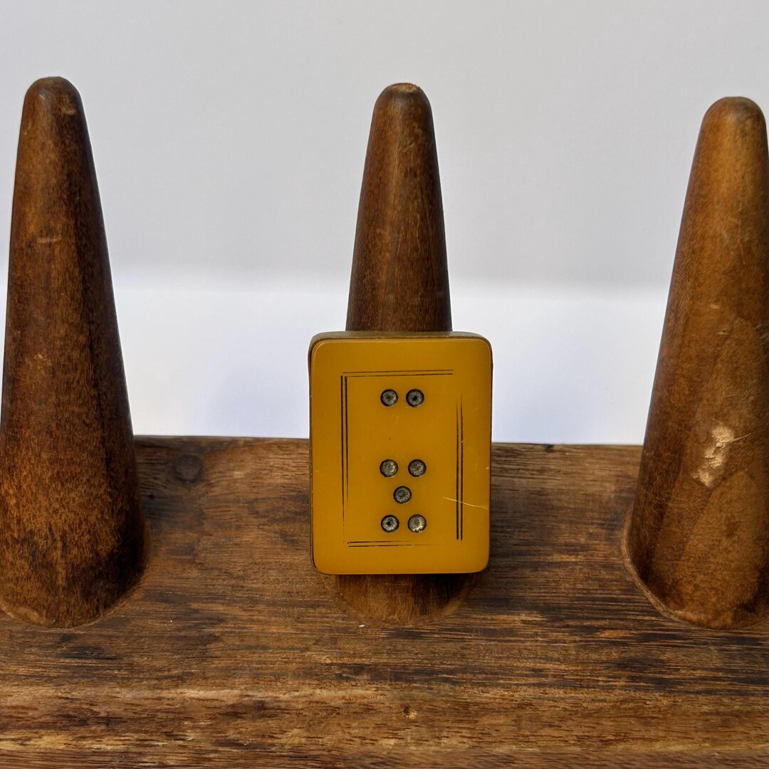 Mahjong Tile Ring - Etsy