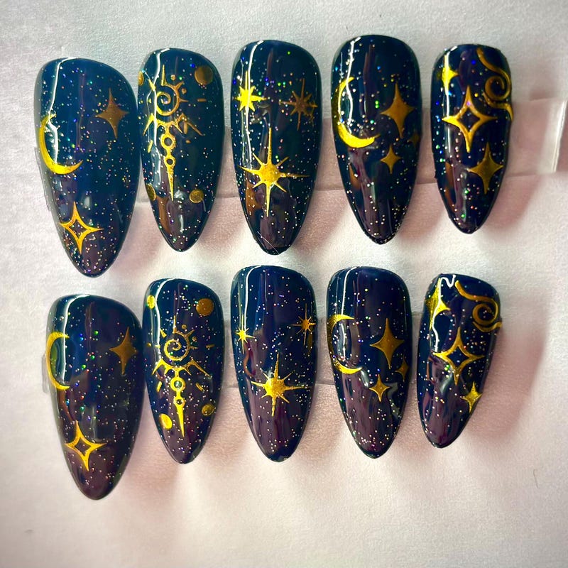 Celestial Nails - Etsy