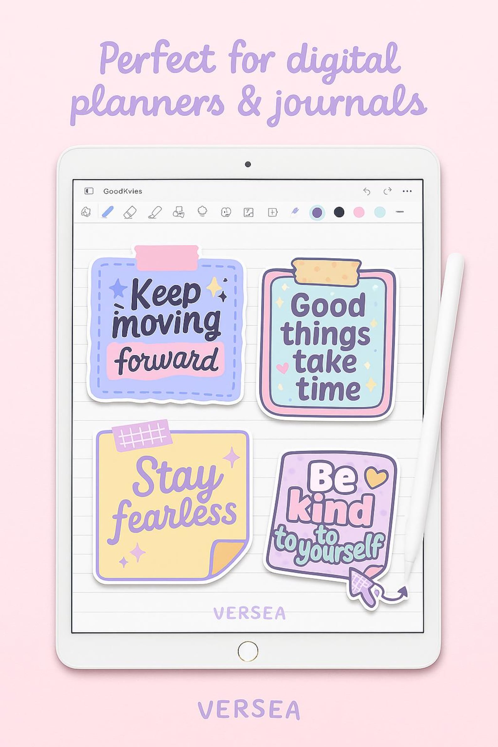 Positive Affirmation Sticky Notes – Printable Digital Stickers PNG ...
