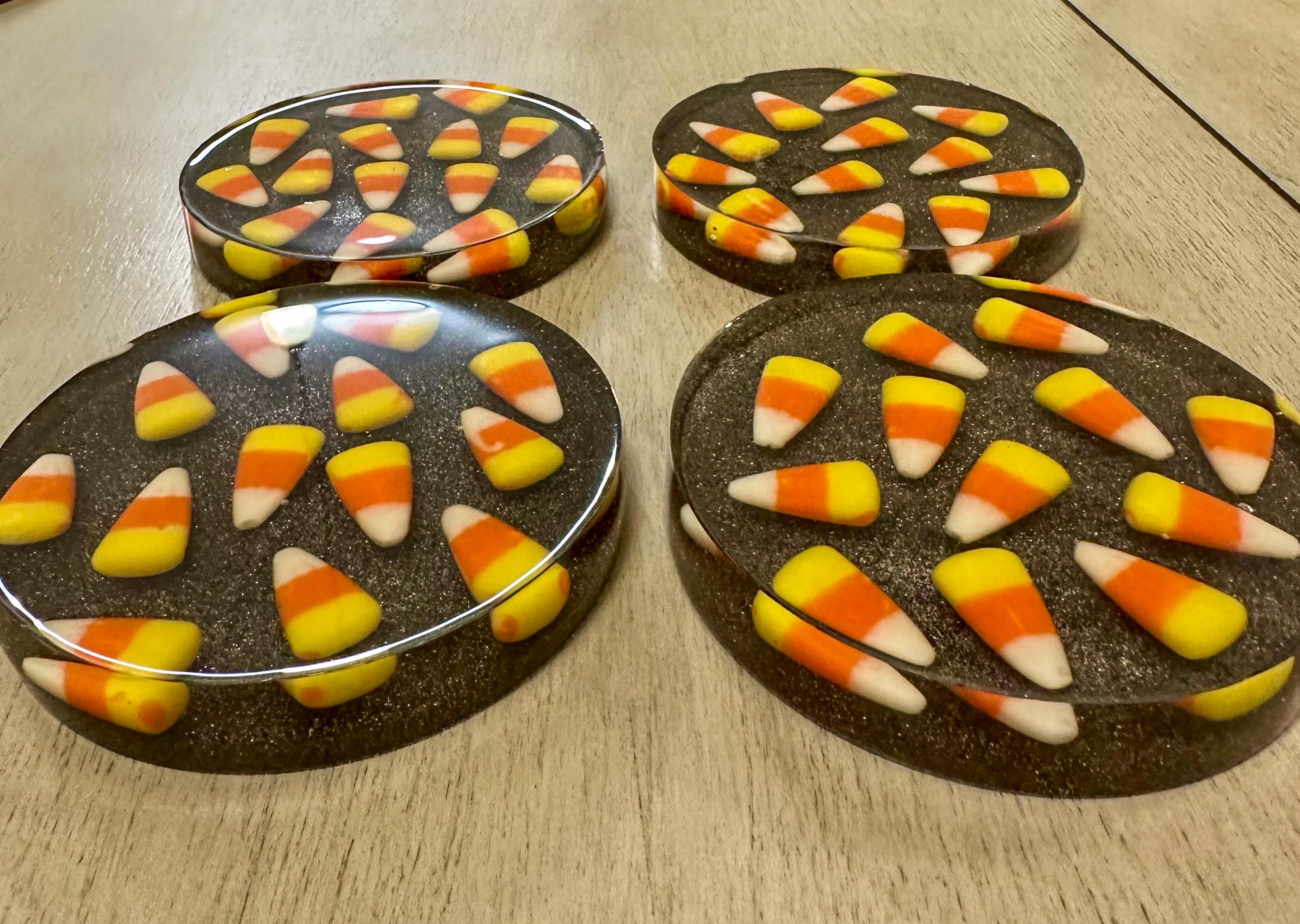 Candy Corn Coasters - Etsy