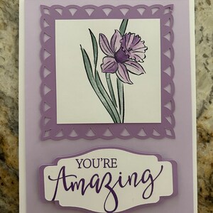You’re Amazing Cards, Set of 4, Stampin' Up!, Daffodil Deaydream ...