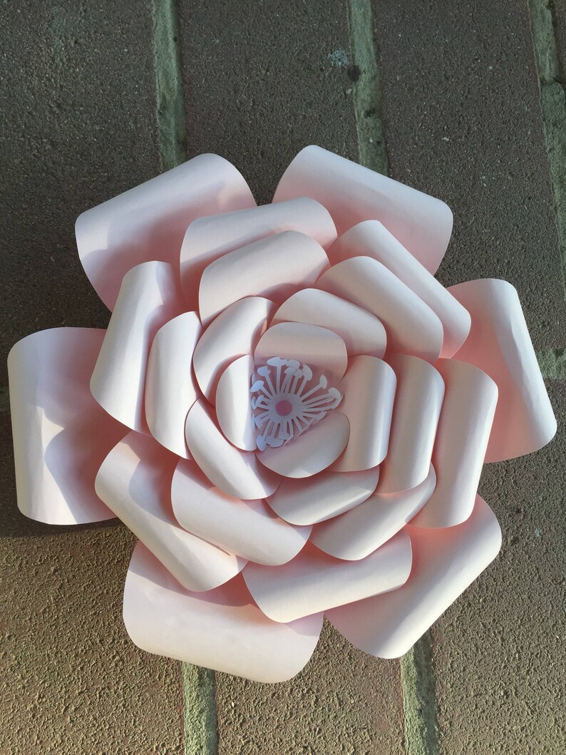 Hard Copy Paper Flower Template 5 DIY Paper Flower Backdrop | Etsy