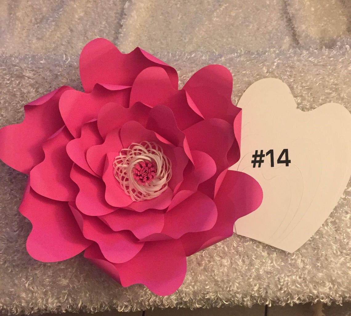 EXTRA LARGE Paper Flower Kit, DIY Paper Flower Kit You Choose Flower ...