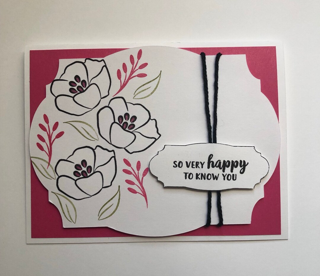 So Very Happy to Know You Cards, Set of 4, Stampin' Up! All That You ...