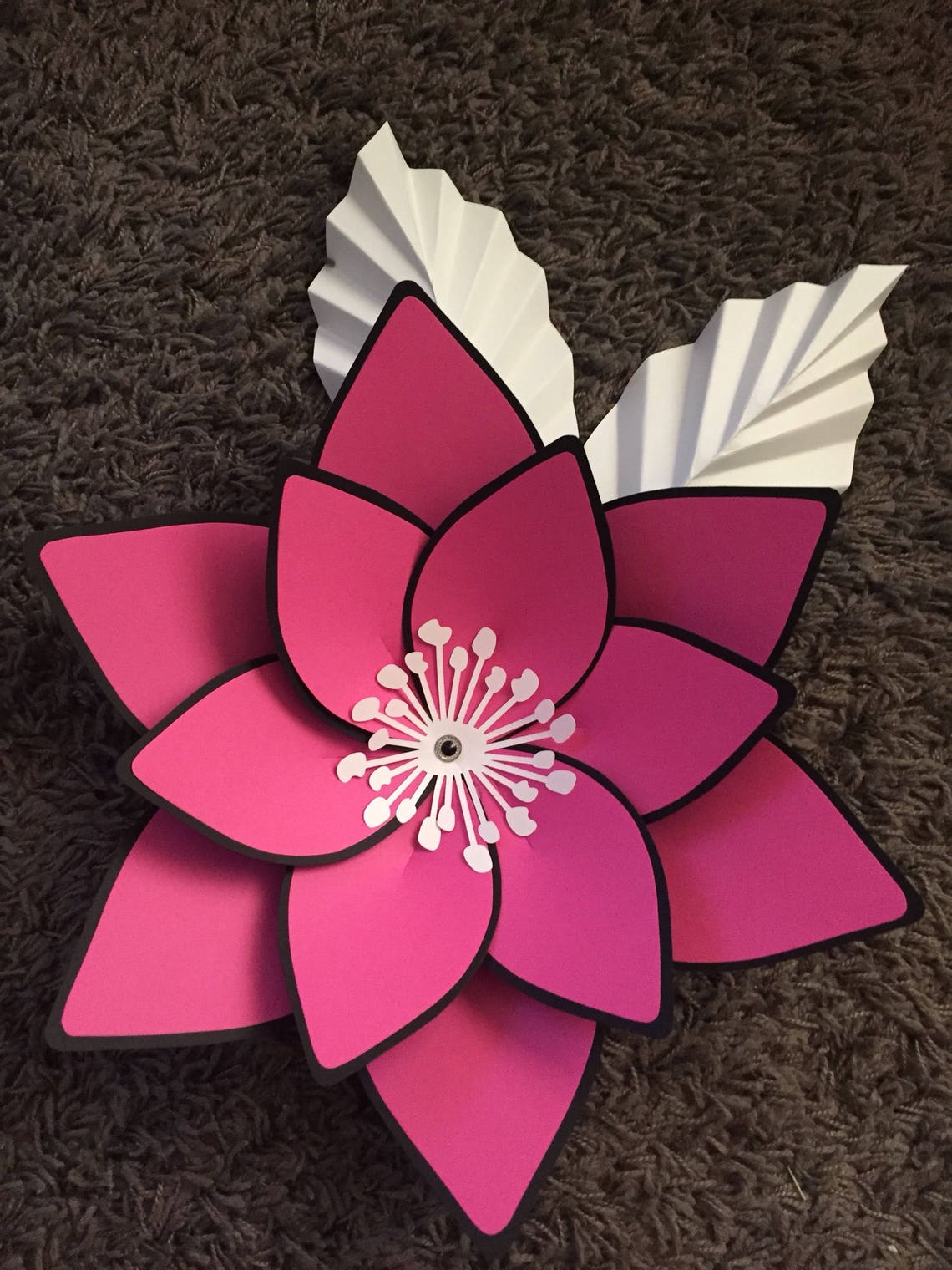 PDF Paper Flower Template #6, Digital Version, PDF Printable, DIY Giant ...