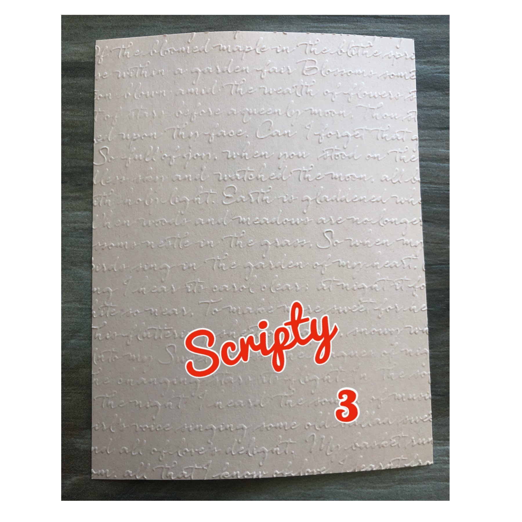 3D Embossed Sheets/ Card Fronts/ A2 Emboosed Sheets/ Embossed - Etsy