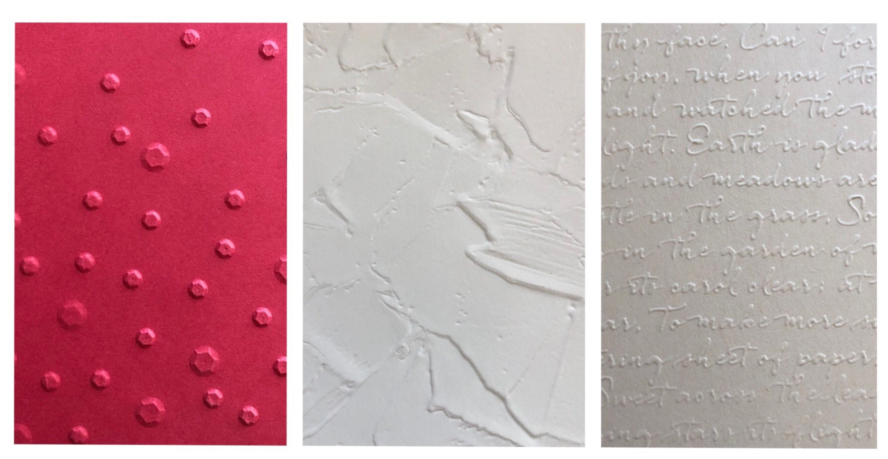 3D Embossed Sheets/ Card Fronts/ A2 Emboosed Sheets/ Embossed | Etsy