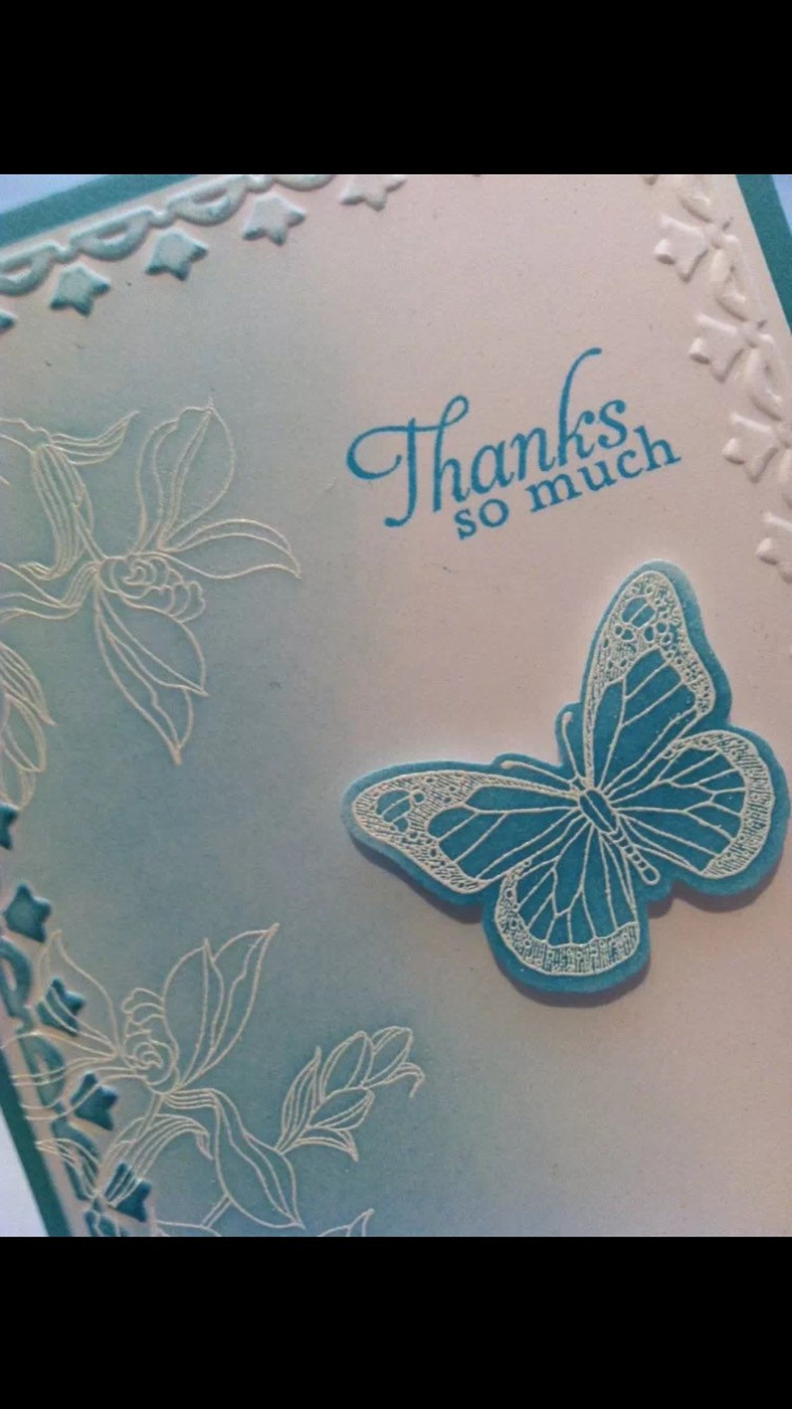 Muchas cartas, juego de 4, estampado Backyard Basic Butterfly Heat ...