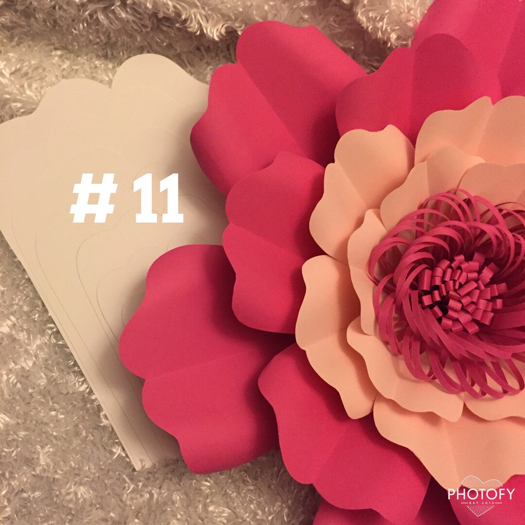 PDF Template #11 DIY Paper Flowers, Wedding, Shower, Nursery, Decor ...