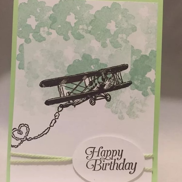 Happy Birthday Airplane Card - Etsy