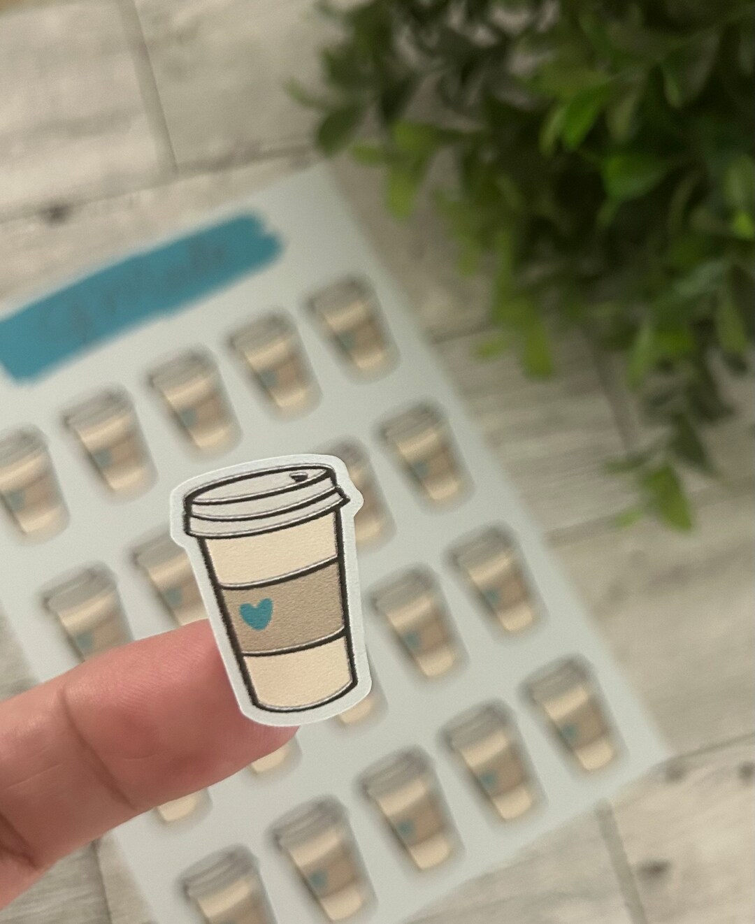 Coffee Cup Stickers - Starbucks Inspired Stickers - Scrapbook Stickers ...