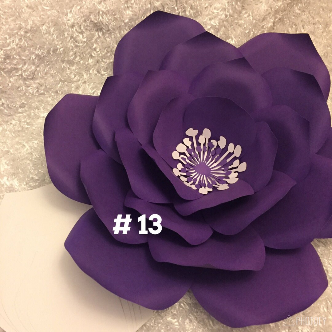 HARD COPY #13 Paper Flower Template - Etsy