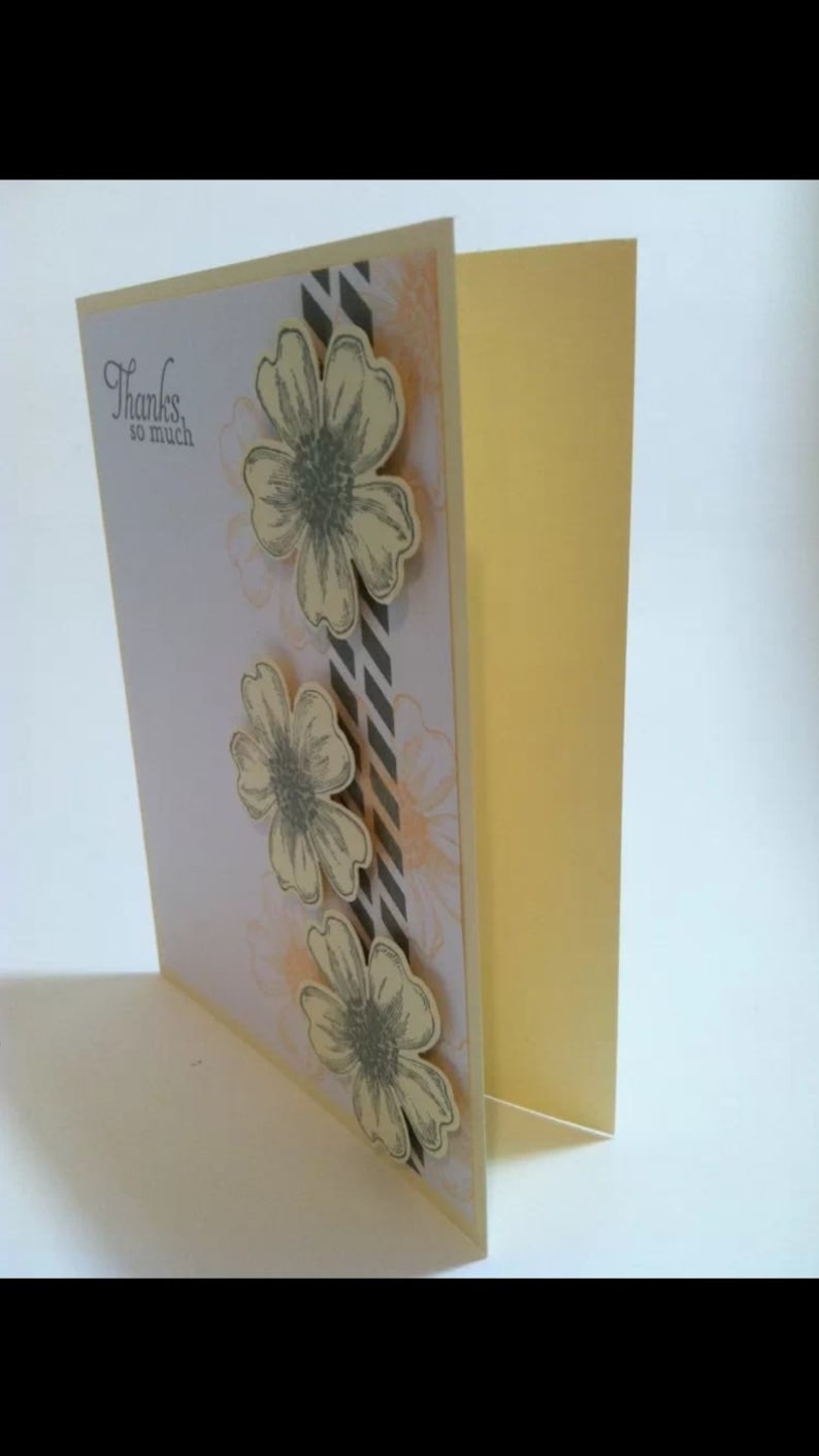 Muchas cartas juego de 4 estampado floristería Melocotón - Etsy México
