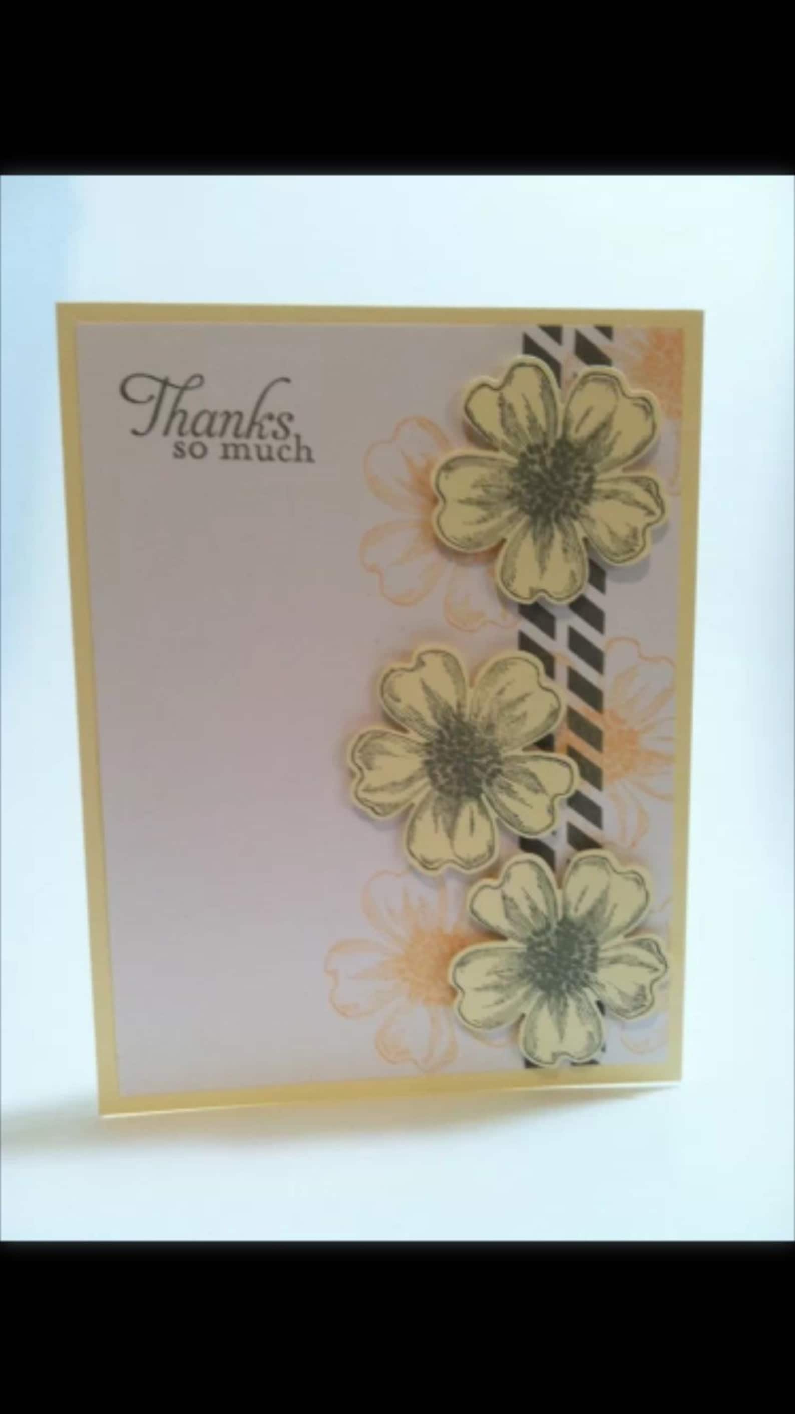 ¡Muchas cartas, juego de 4, estampado! floristería, Melocotón Peekaboo ...
