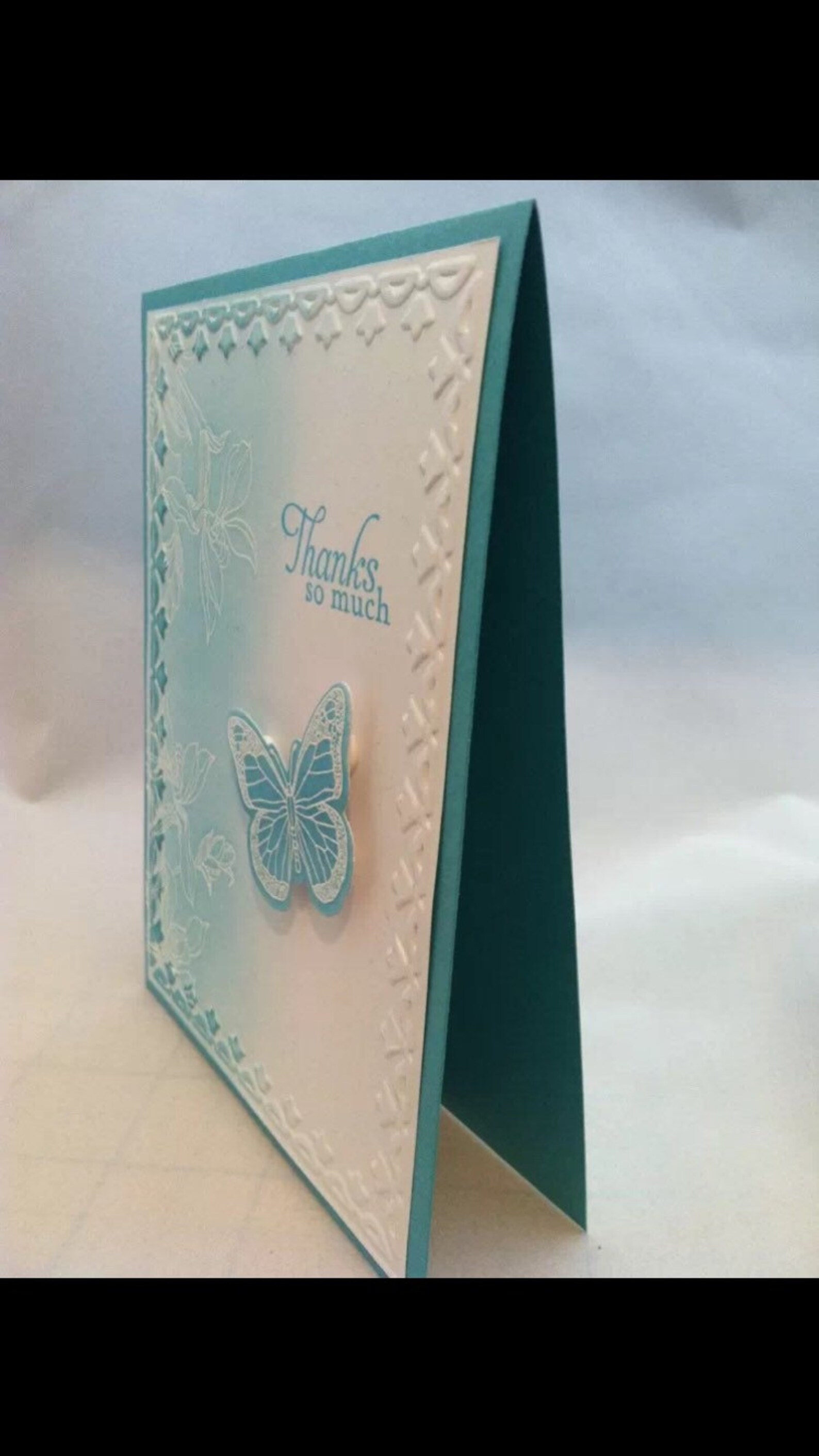 Muchas cartas, juego de 4, estampado Backyard Basic Butterfly Heat ...
