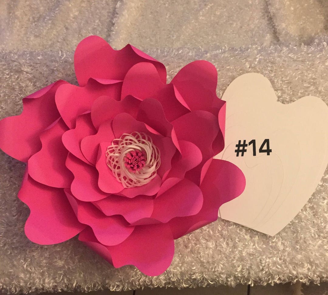 HARD COPY #14 Paper Flower Template - Etsy