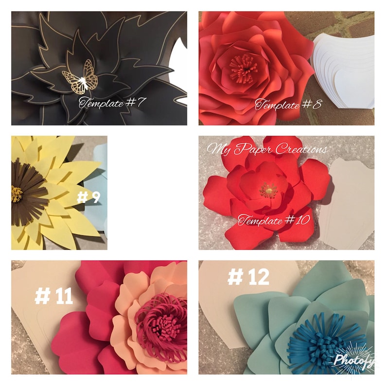 LARGE Paper Flower Kit DIY Paper Flower Kit You Choose Flower - Etsy