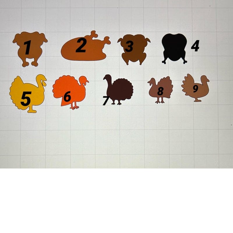 Turkey Cut Outs Garland - Etsy
