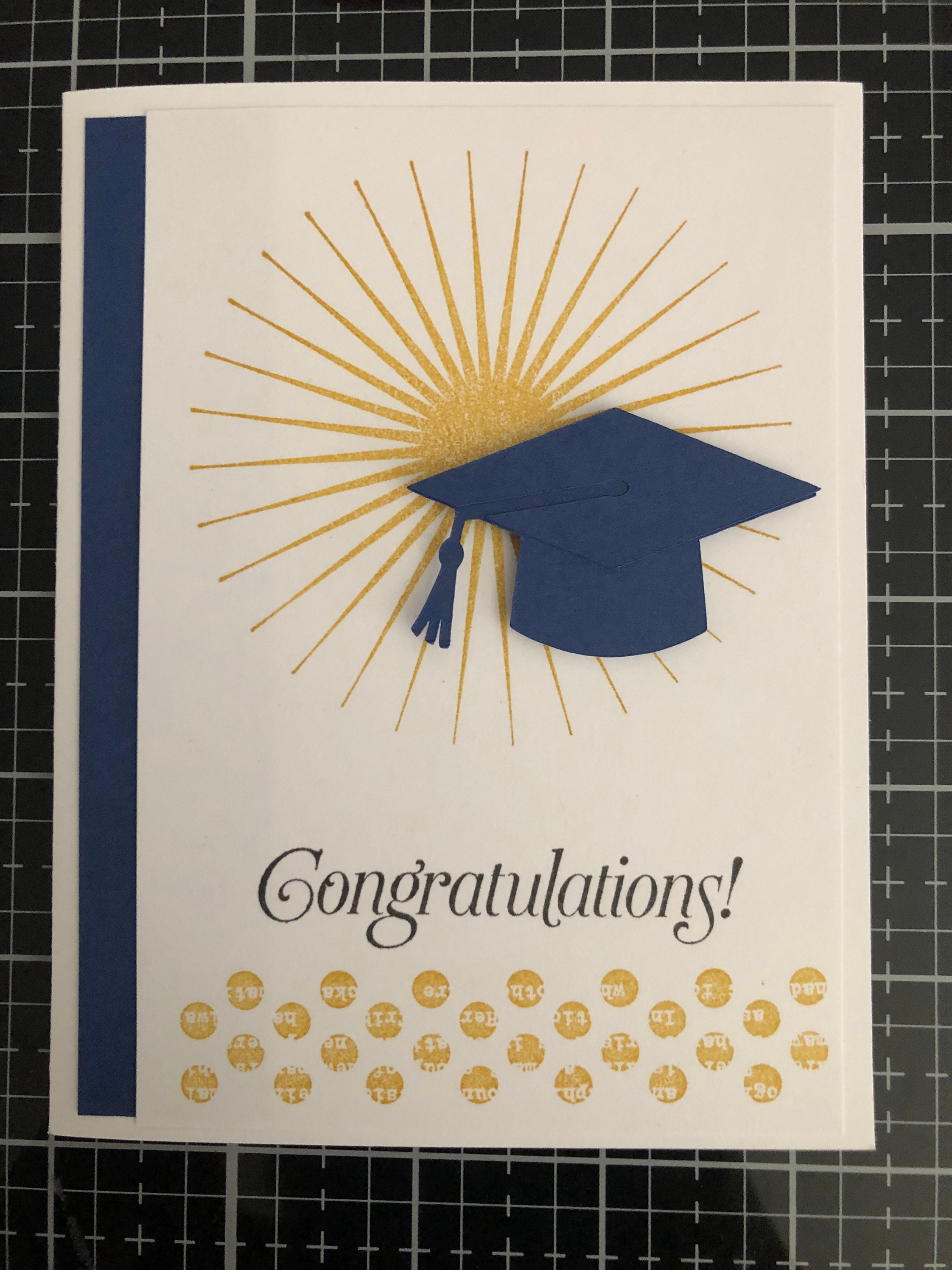 Congratulations Cards Set of 4 Graduation Stampin' Up | Etsy