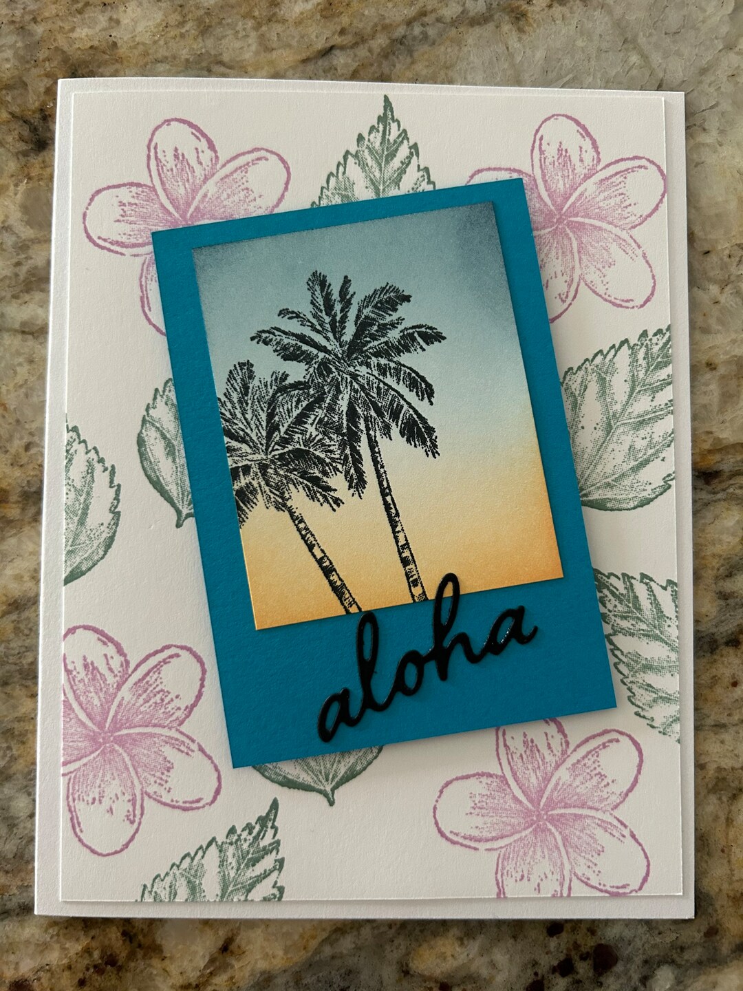 Aloha Cards, Set of 4, Stampin' Up!, Timeless Tropical, Palm Trees ...