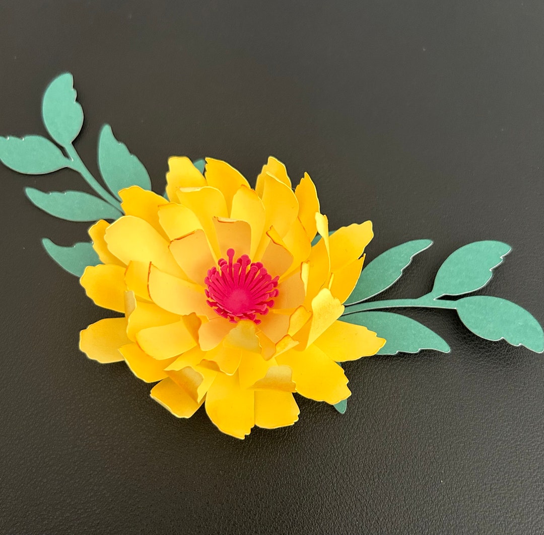 PNG Paper Flower Template DIY PNG Download Paper Flower for Cricut ...