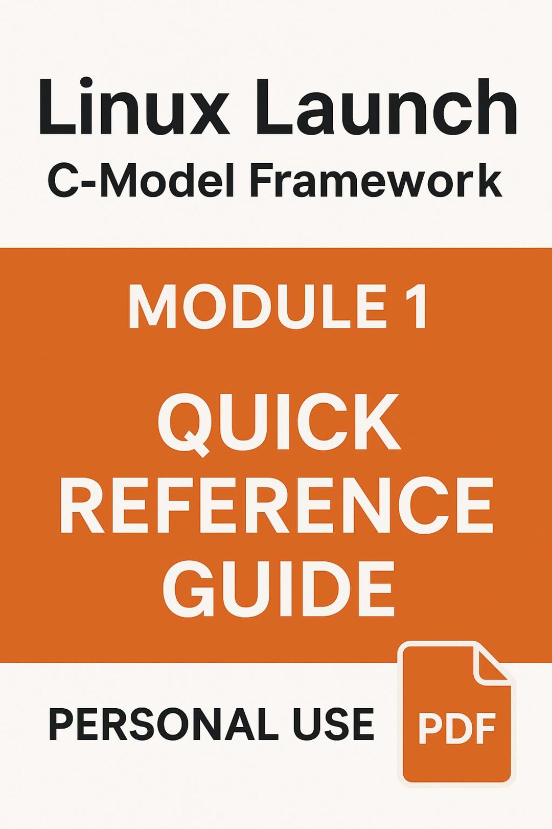 Linux Launch - C-model Framework: Module 1 Quick Reference Guide - Etsy