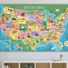 Large Push Pin Kids USA Map, Personalized Wall Art Canvas, Children's ...