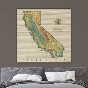 California Push Pin Map, Personalized California State Map for Office ...
