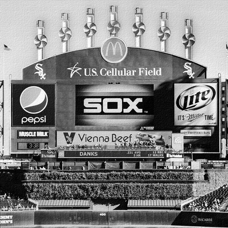 Chicago White Sox Canvas Art / U.S. Cellular Scoreboard - Etsy