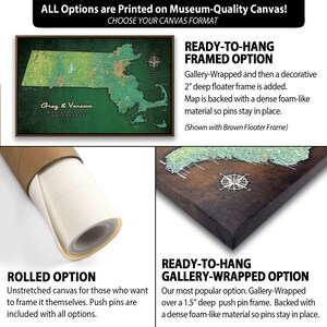 Massachusetts Push Pin Map, Personalized Massachusetts State Map for ...